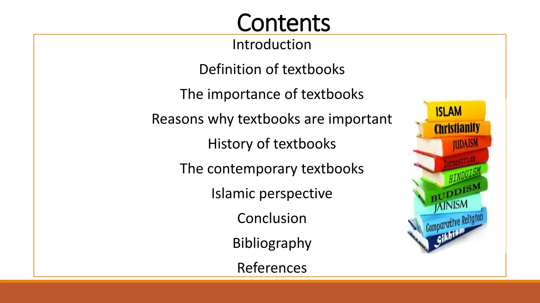 The Importance and History of Textbooks | PPTX