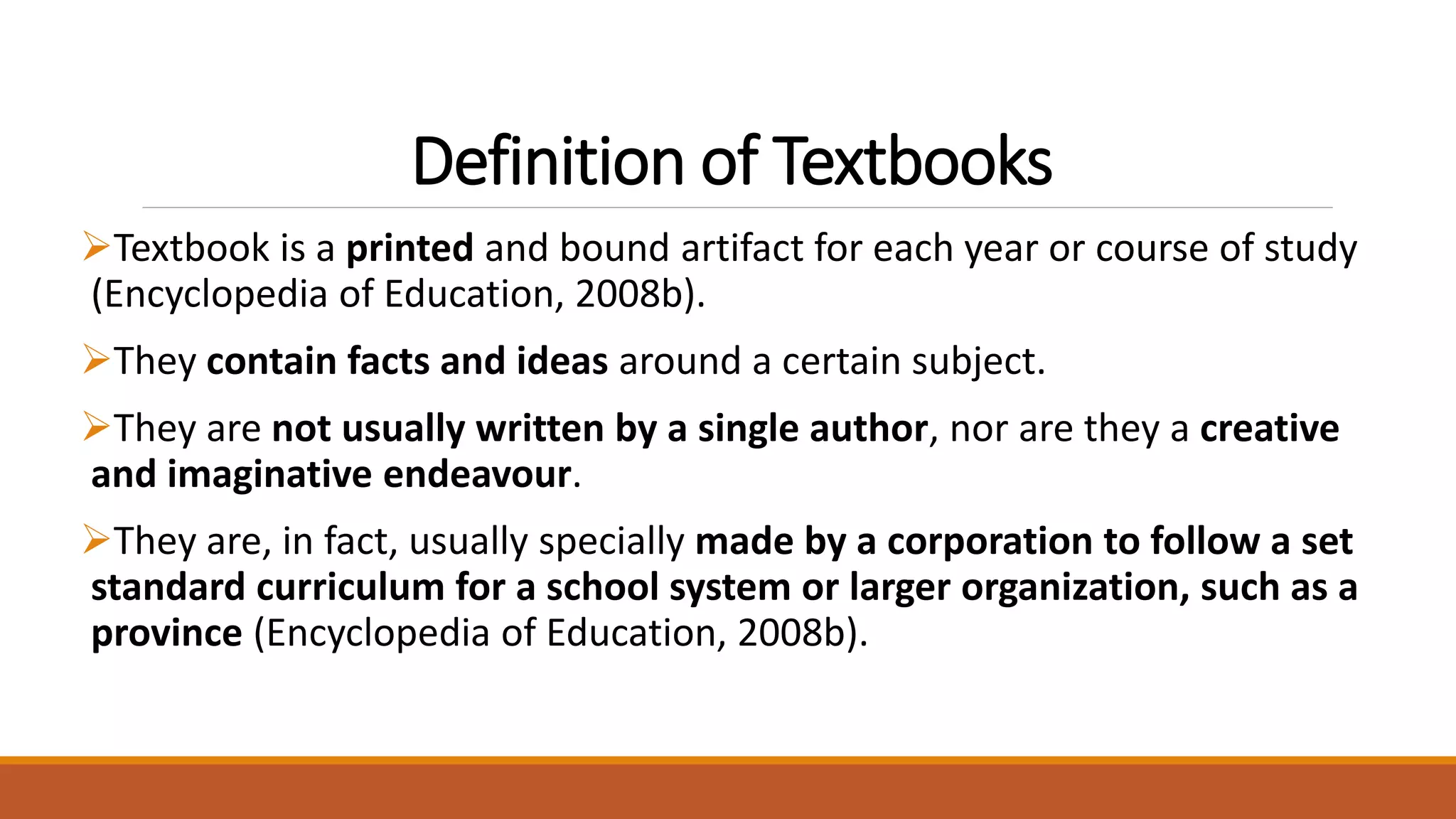 The Importance and History of Textbooks | PPTX
