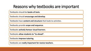 The Importance and History of Textbooks | PPTX