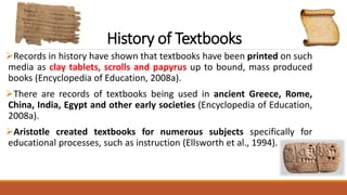 The Importance and History of Textbooks | PPTX