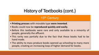The Importance and History of Textbooks | PPTX
