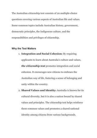 The Importance of the Citizenship Test_ Why It Matters for New Citizens ...