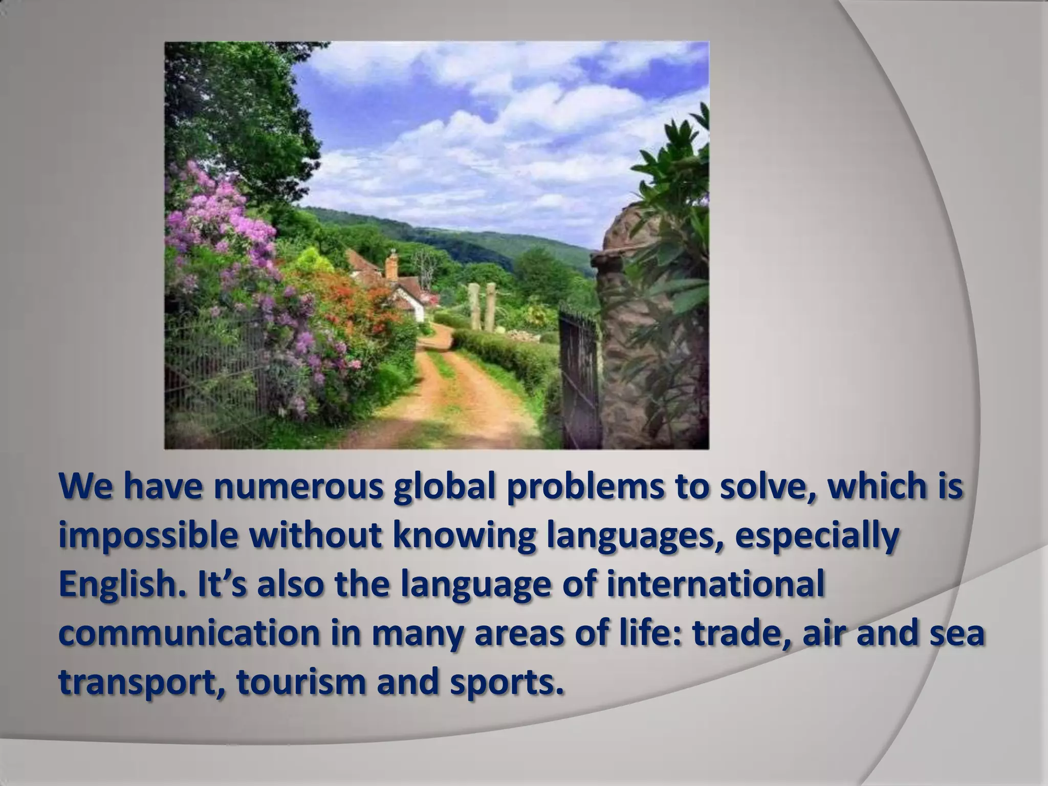 The importance of the english language | PPT