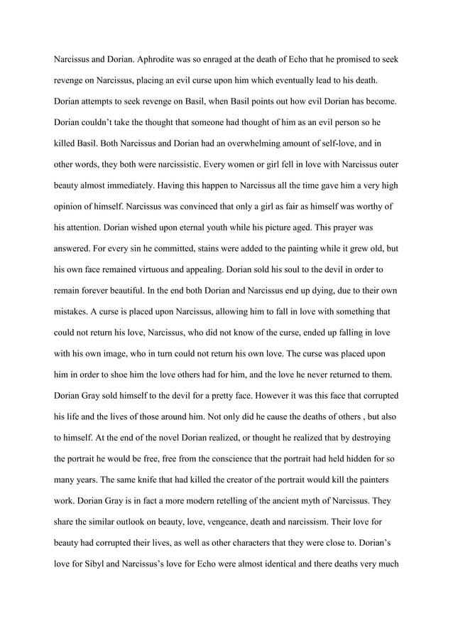 The myth of narcissus and echo ( their traces in the modern world) | PDF