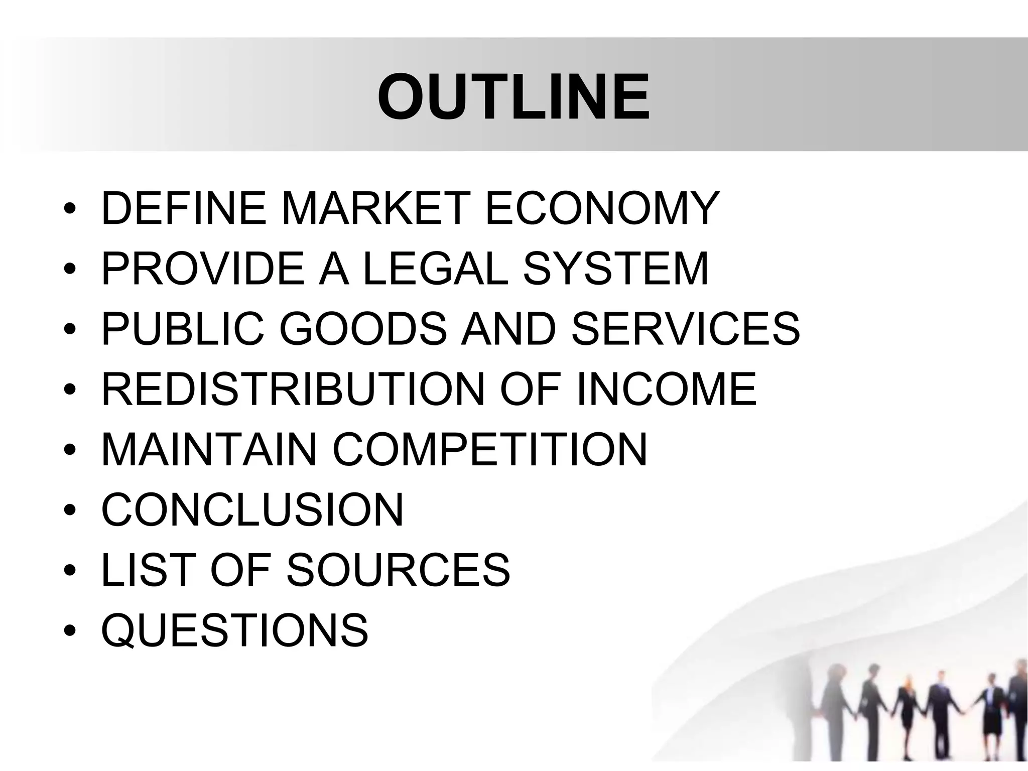 The role of government in the free market economy | PPTX
