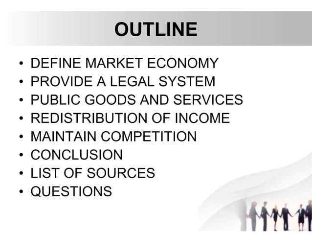The role of government in the free market economy | PPTX