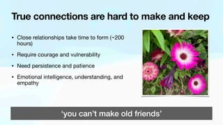 The Importance of True Connections (and how to make and keep them) | PDF