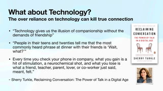 The Importance of True Connections (and how to make and keep them) | PDF