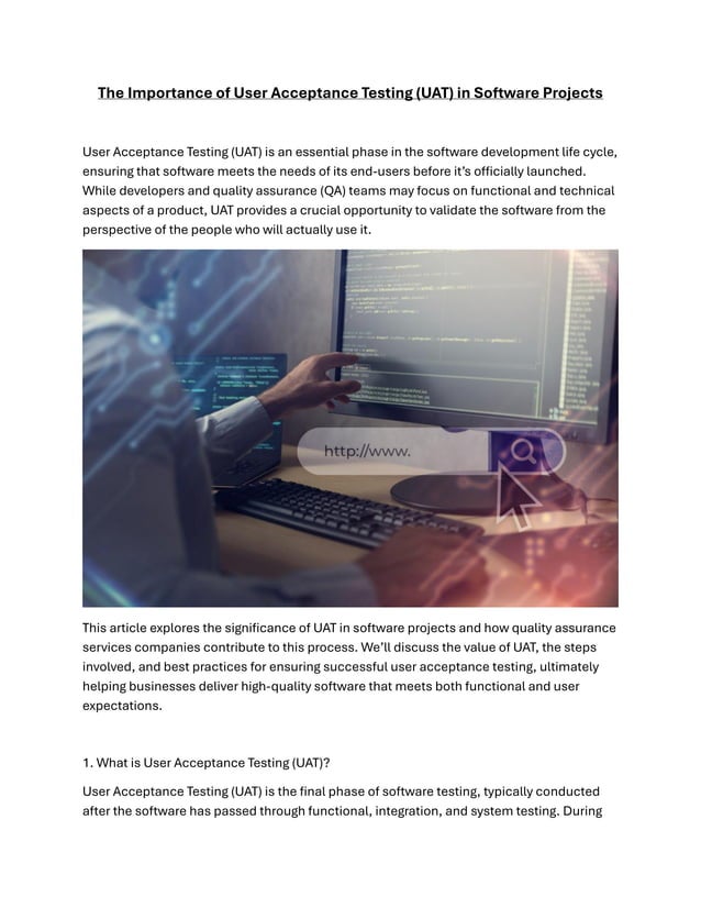 The Importance of User Acceptance Testing (UAT) in Software Projects.pdf
