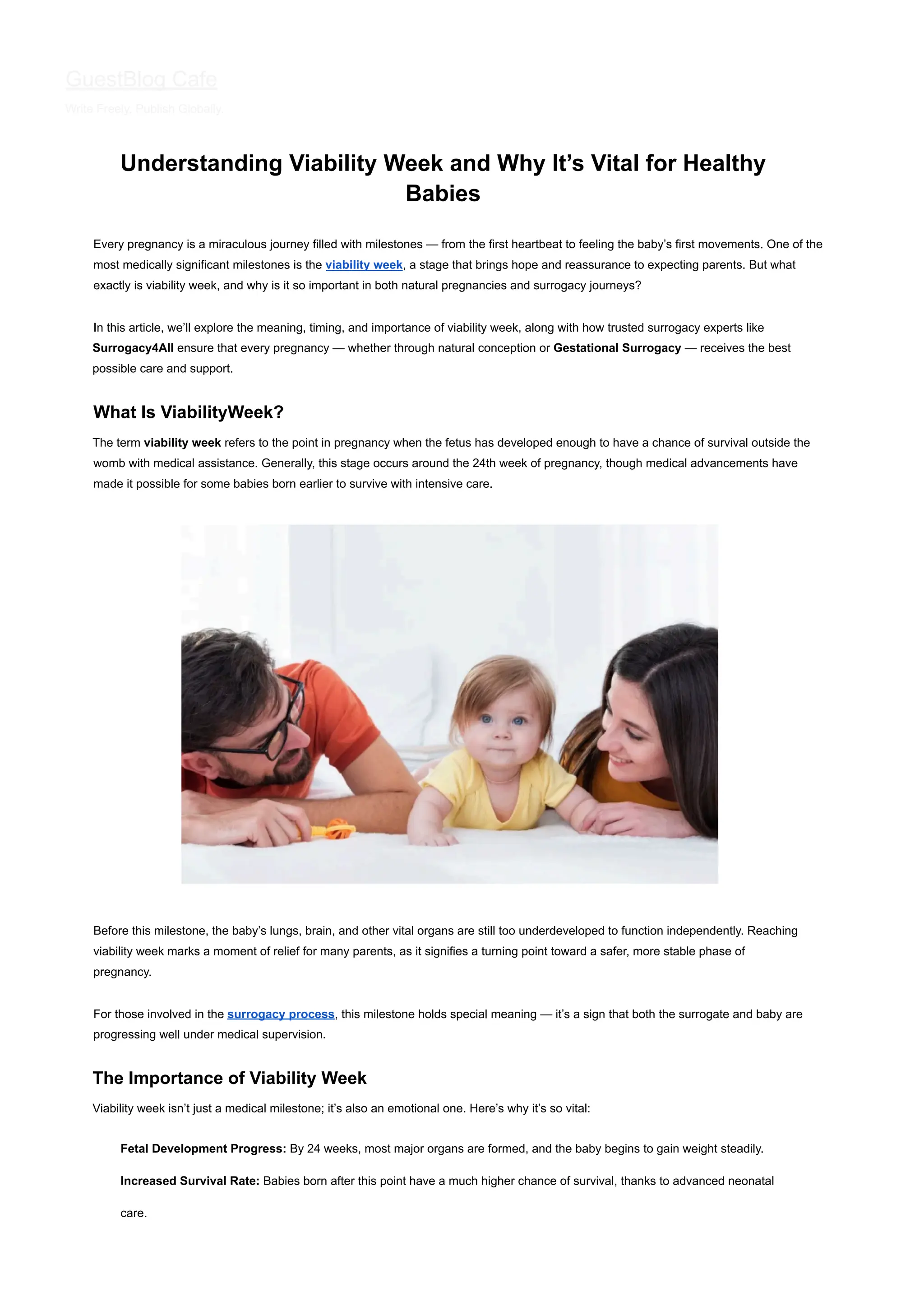 Understanding Viability Week and Why It’s Vital for Healthy Babies | PDF