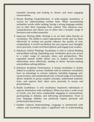 The importance of vocabulary in English and how to expand it.pdf