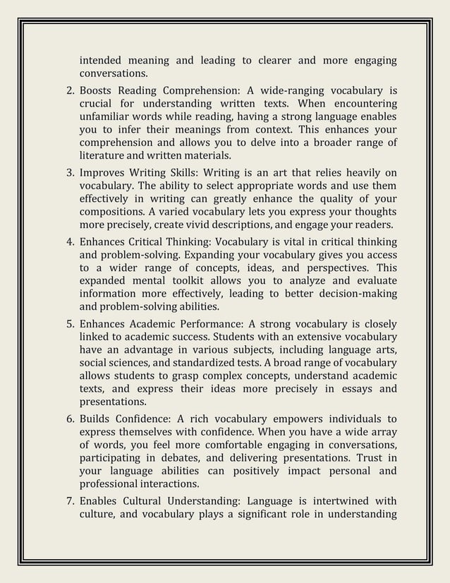 The importance of vocabulary in English and how to expand it.pdf