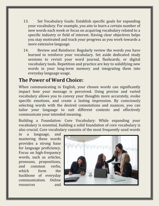 The importance of vocabulary in English and how to expand it.pdf