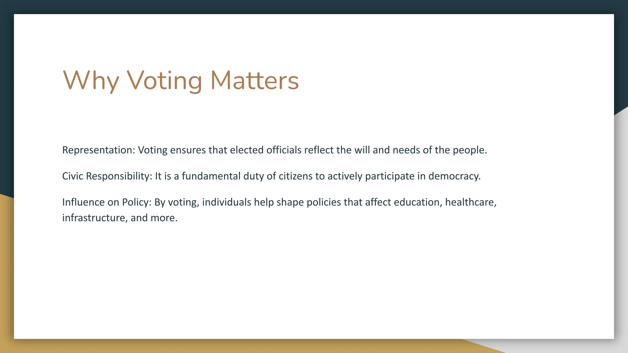 The Importance of Voting – Your Voice, Your Power | PDF