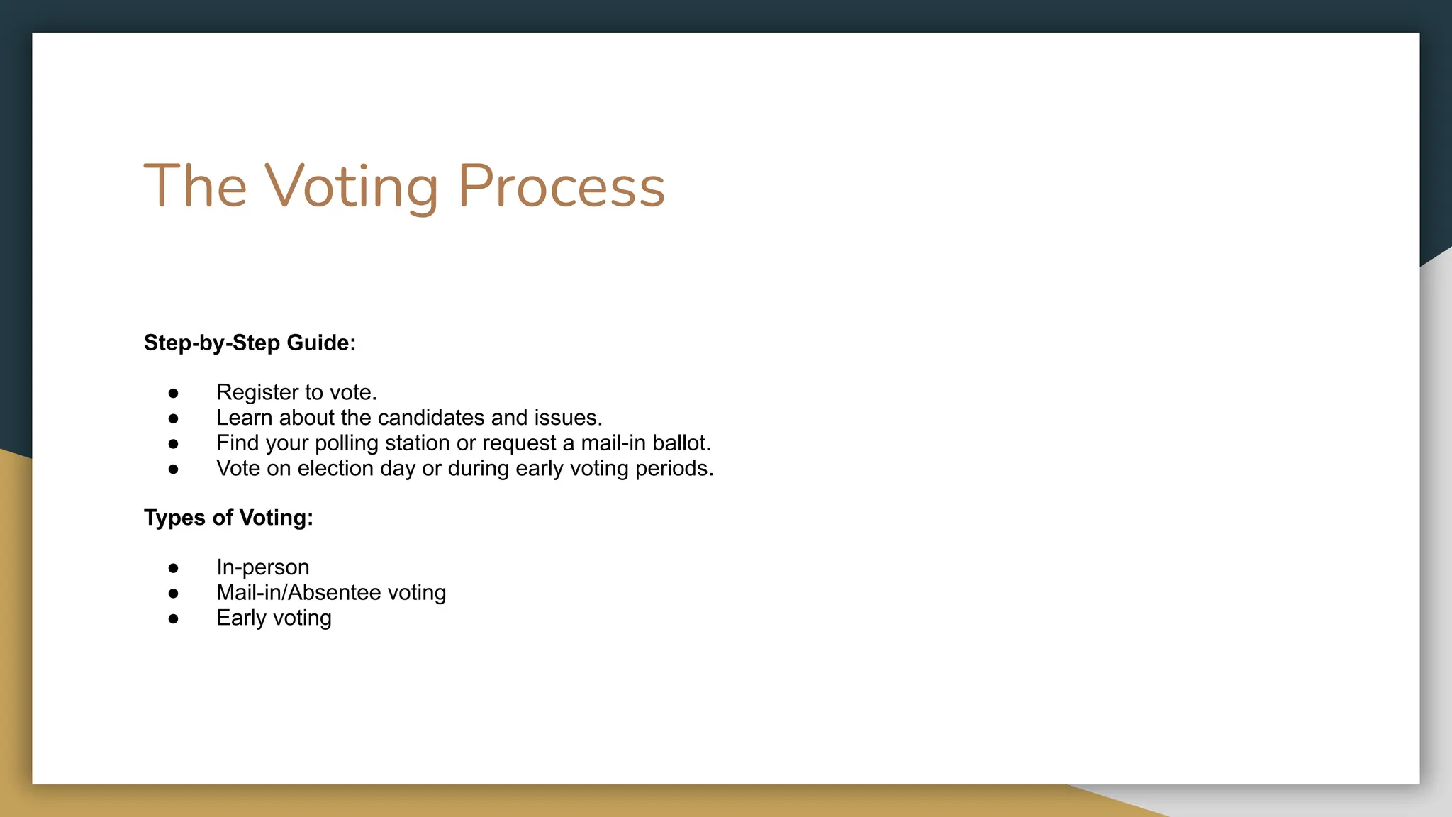 The Importance of Voting – Your Voice, Your Power | PDF