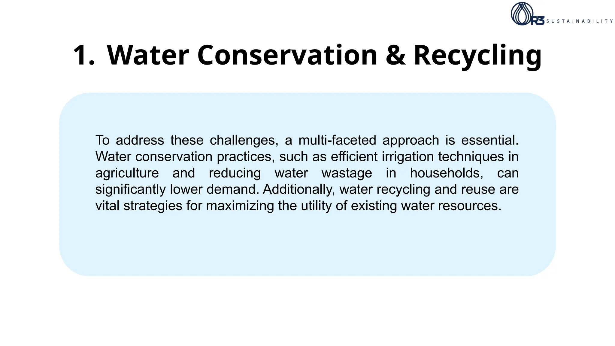 The Importance of Water Sustainability: Challenges and Solutions | PPTX