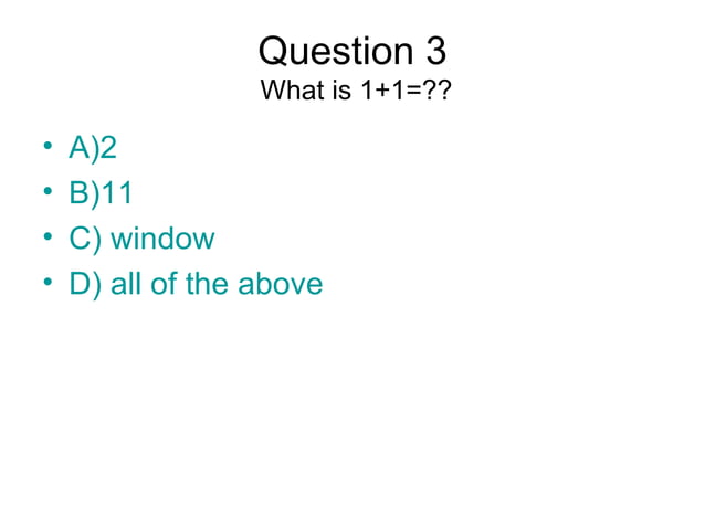 The Impossible Quiz | PPT