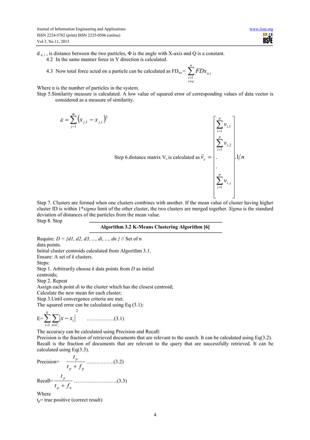 The improved k means with particle swarm optimization | PDF