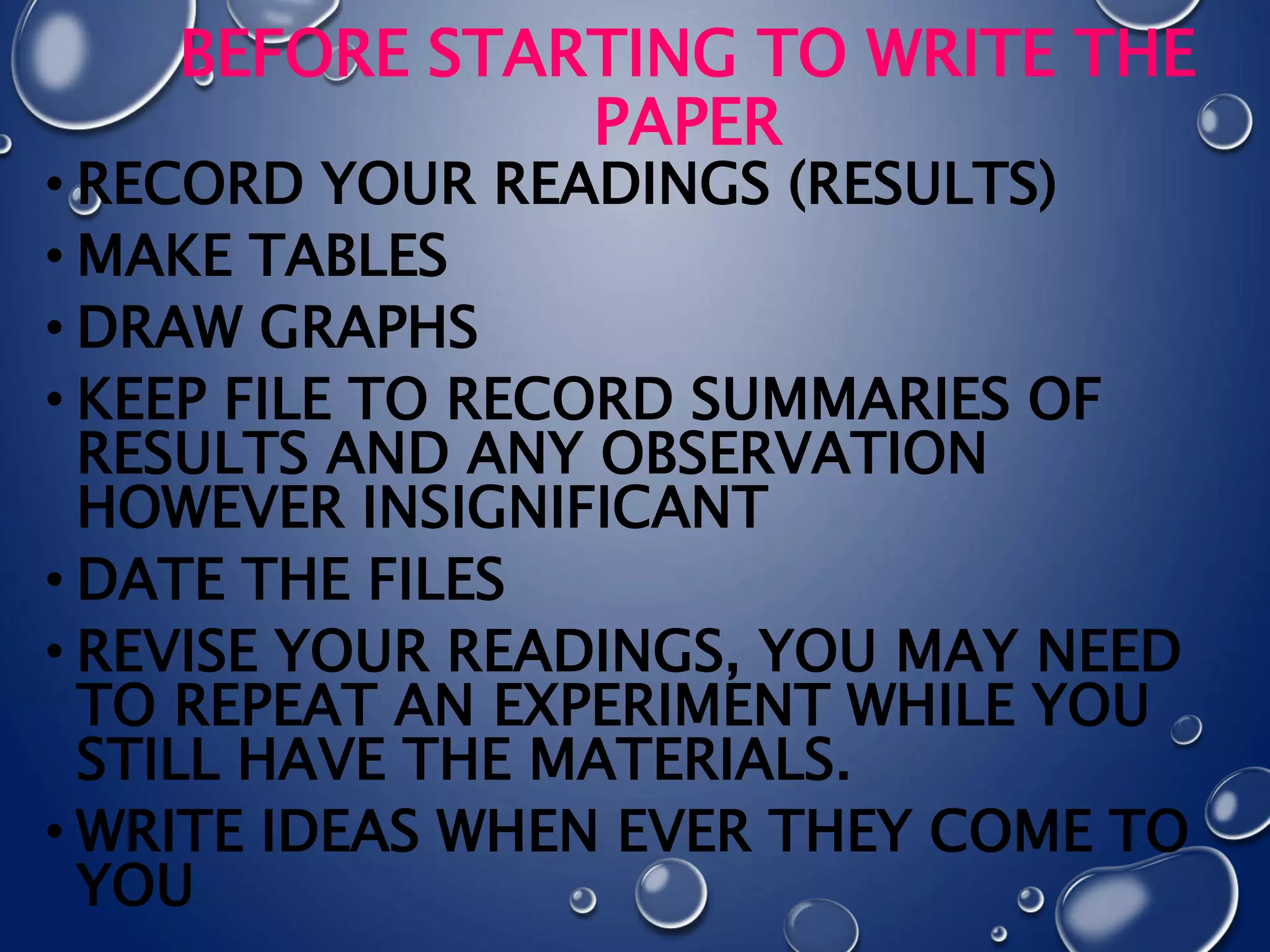 The IMRAD format | PPTX