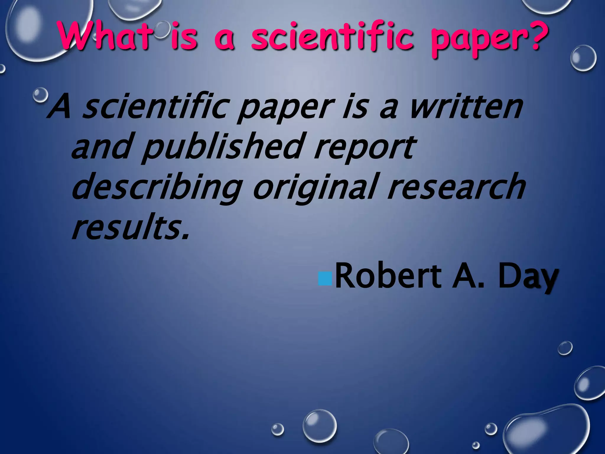 The IMRAD format | PPTX