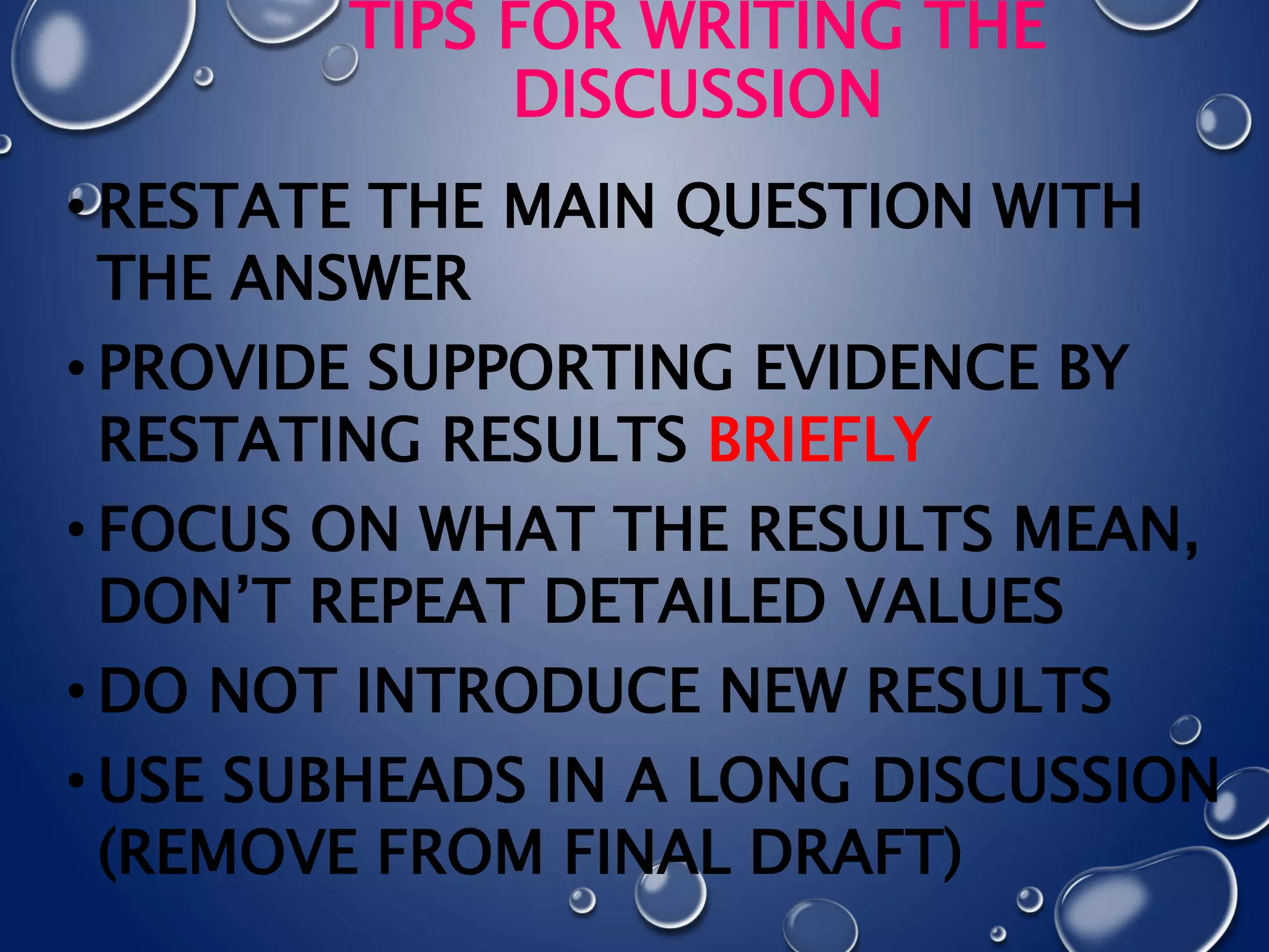 The IMRAD format | PPTX