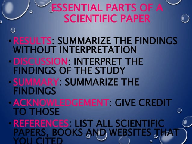 The IMRAD format | PPTX | Publishing Industry | Industries