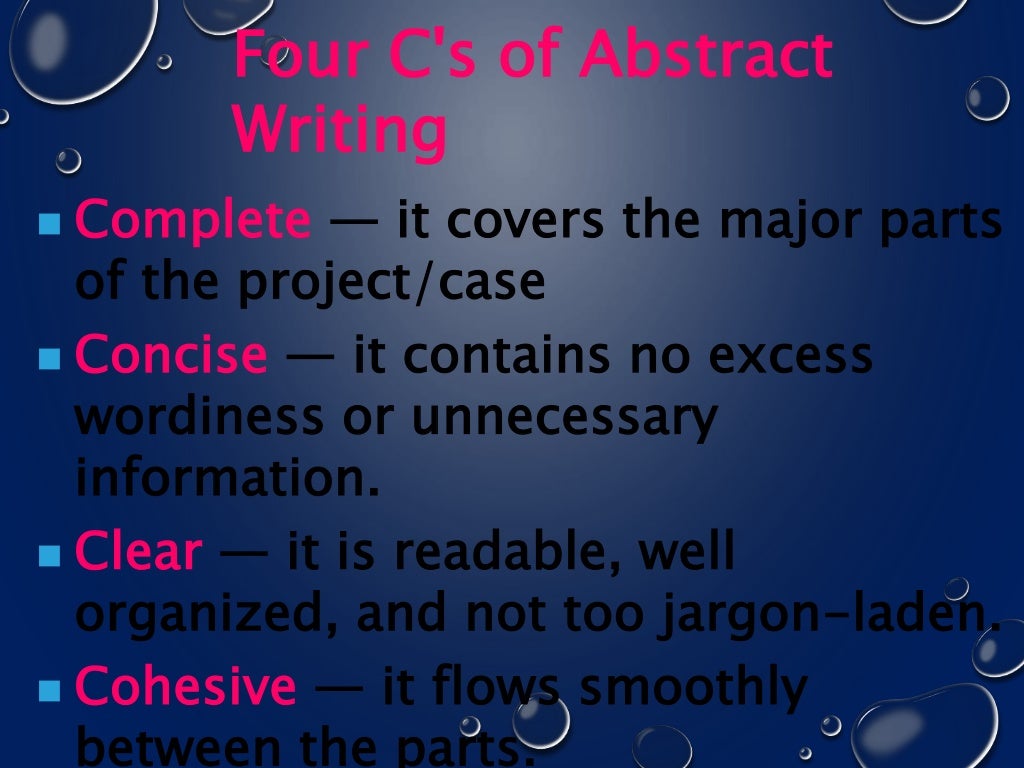 The IMRAD Format