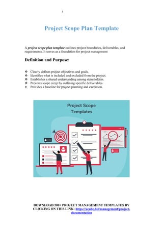 The In-Depth Guide to Project Scope Plan Template 2024.docx