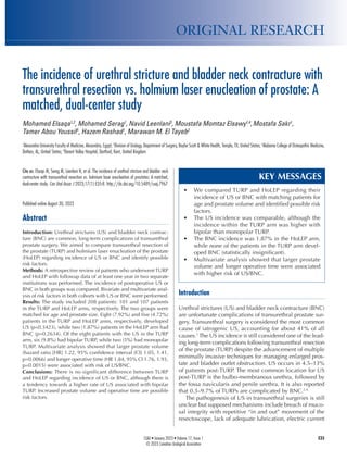 urethral stricture and bladder neck contracture with TURP | PDF