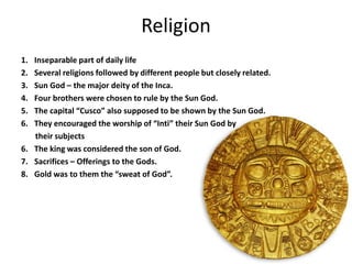The Inca civilization | PPTX