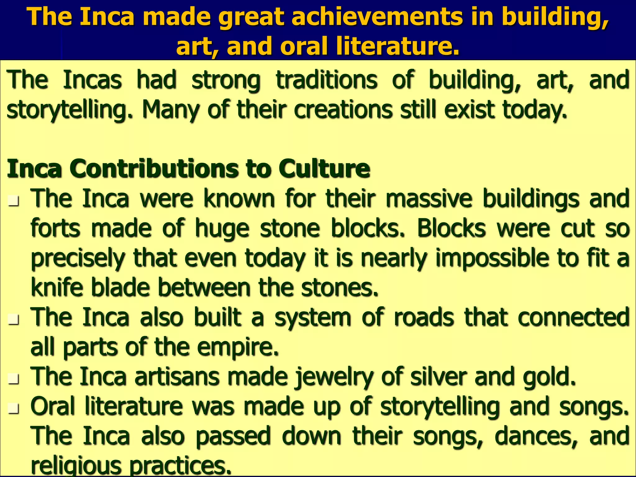 The Inca Empire | PPT