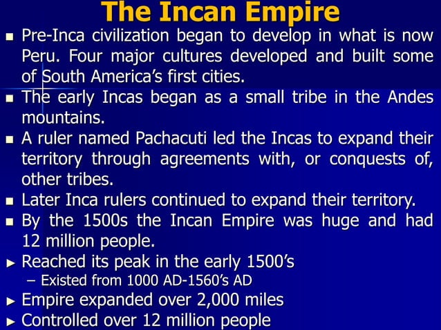 The Inca Empire | PPT | South America Travel | Travel Locations