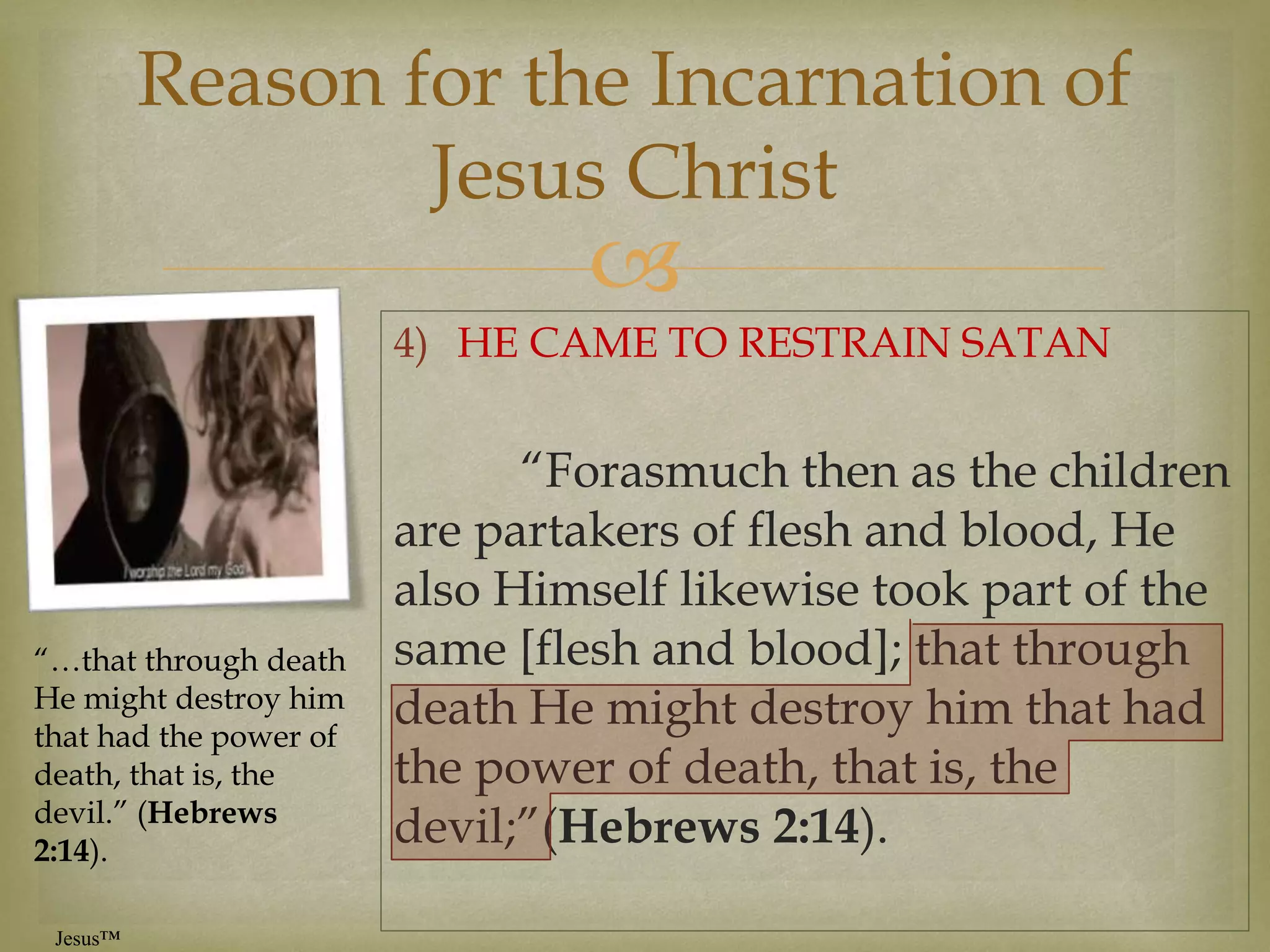 The incarnation of Jesus Christ | PPTX