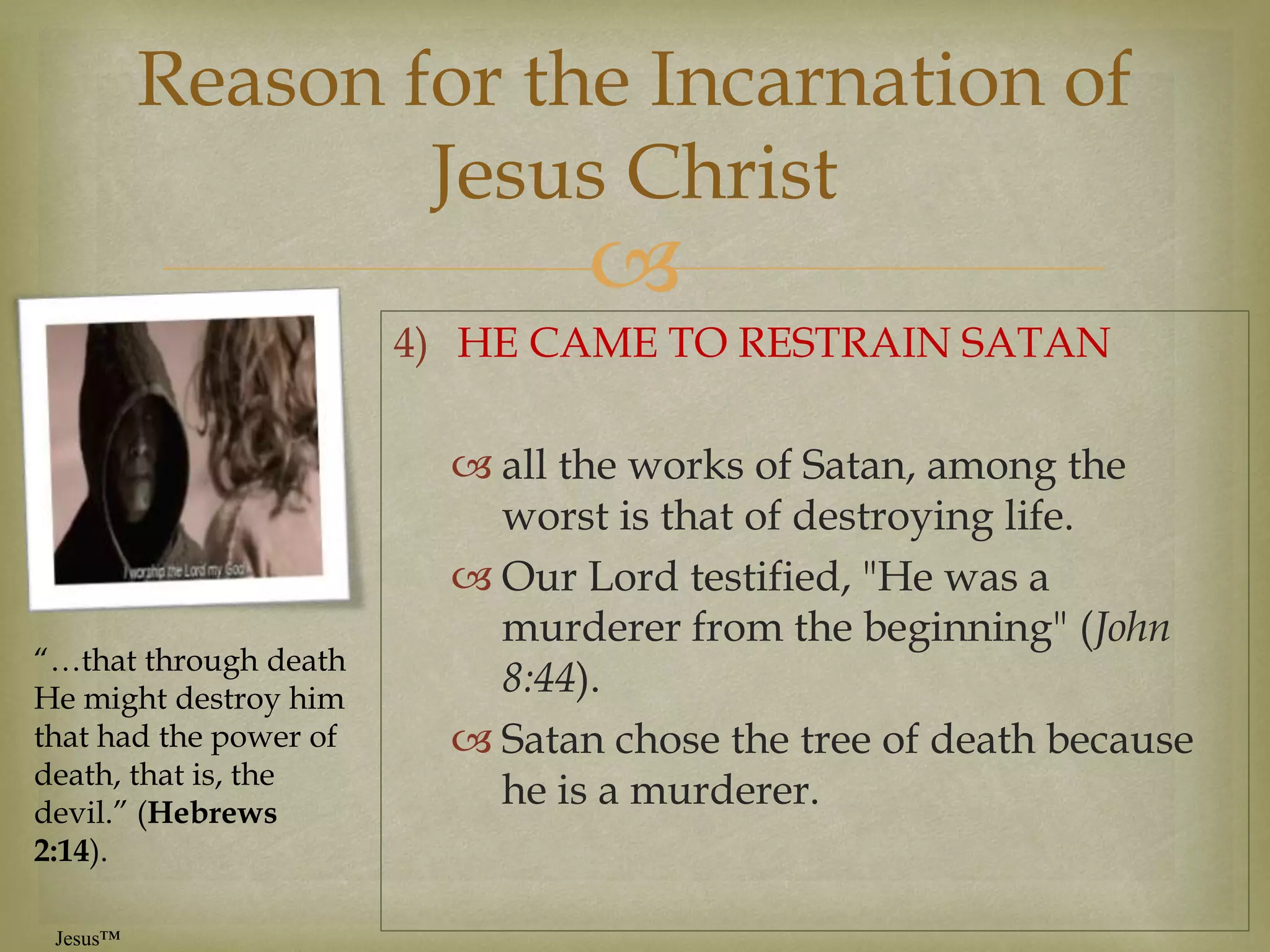 The incarnation of Jesus Christ | PPTX