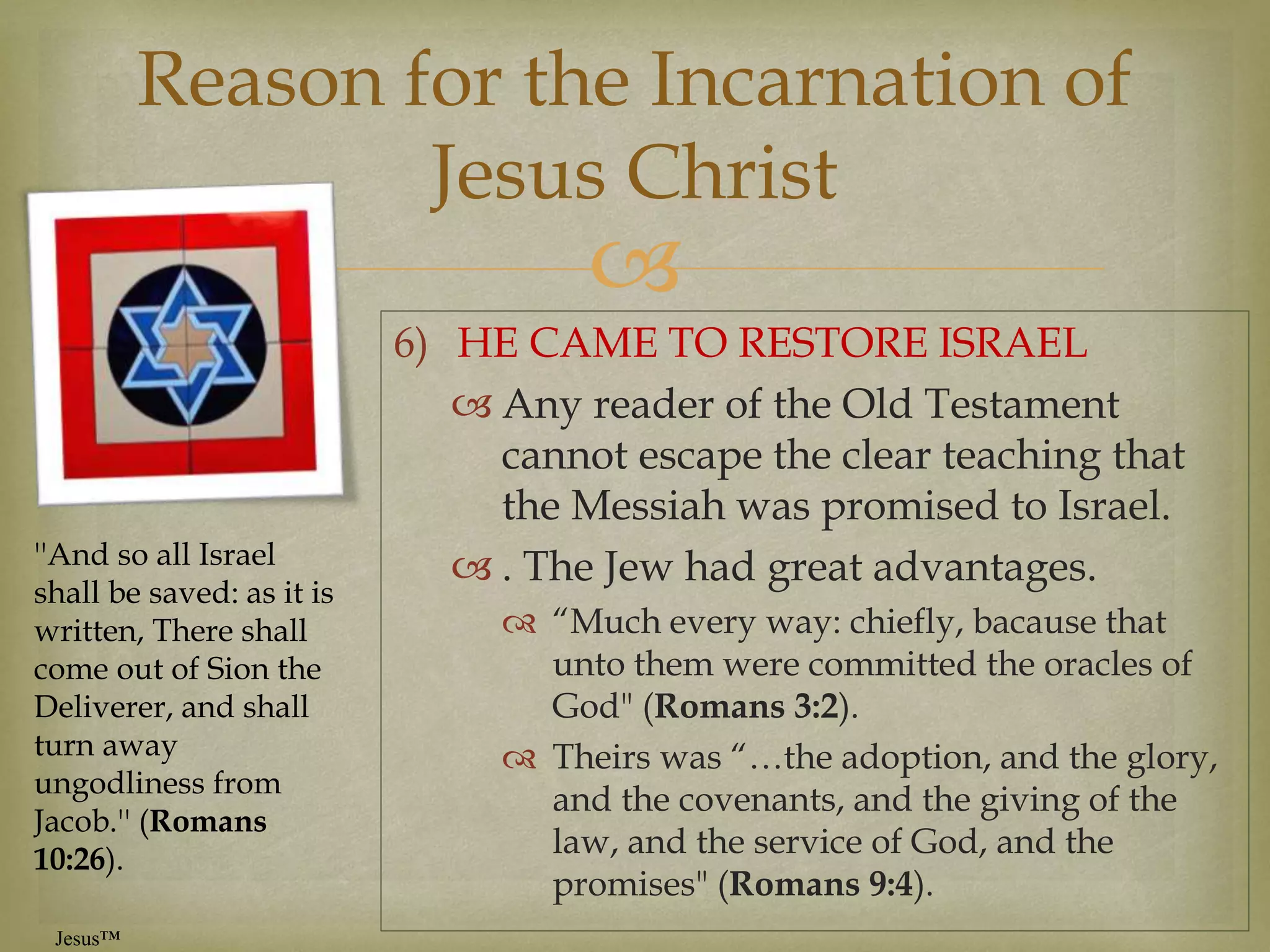 The incarnation of Jesus Christ | PPTX