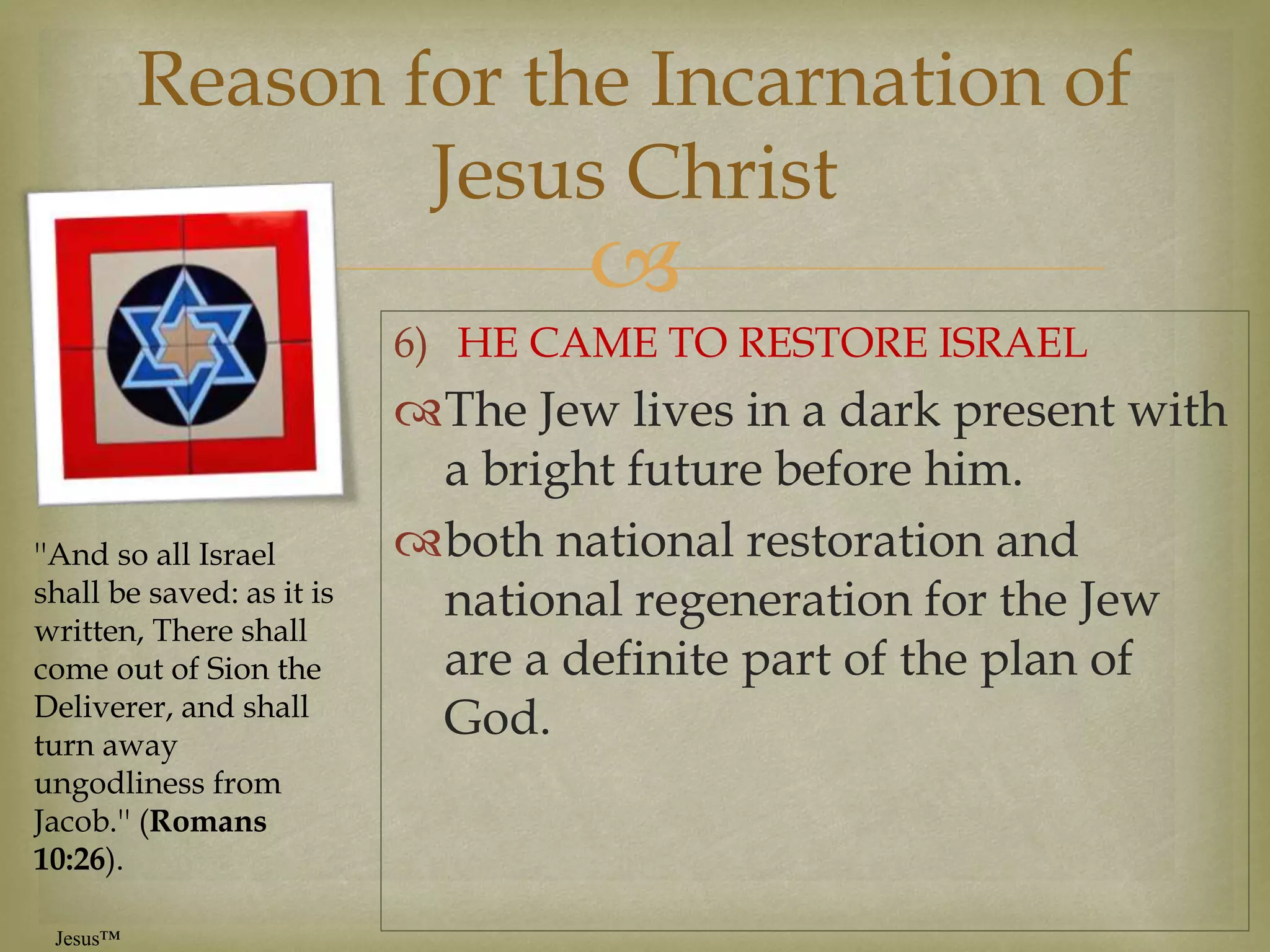 The incarnation of Jesus Christ | PPTX