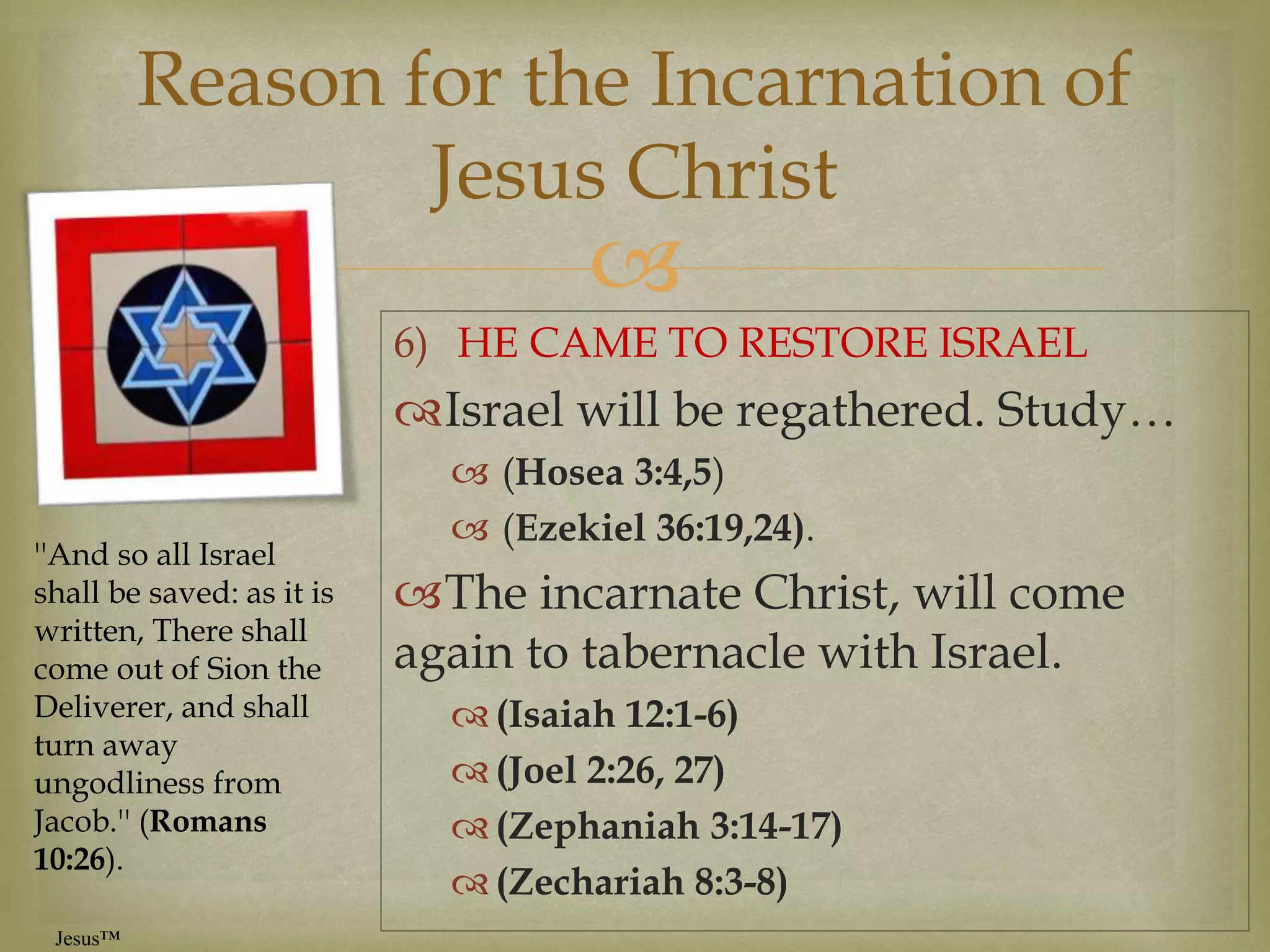 The incarnation of Jesus Christ | PPTX