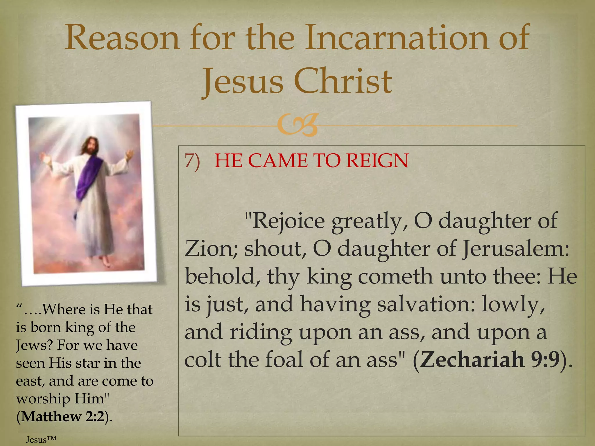 The incarnation of Jesus Christ | PPTX