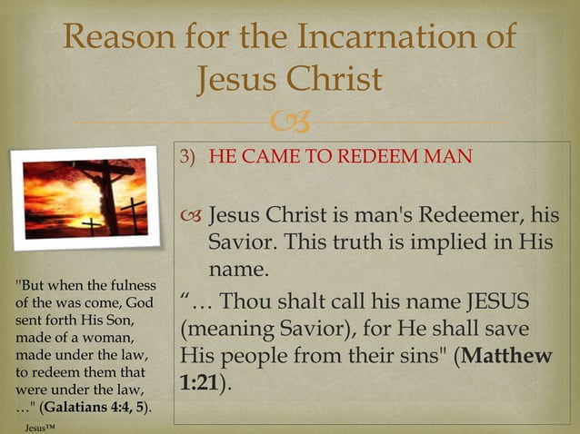 The incarnation of Jesus Christ | PPTX