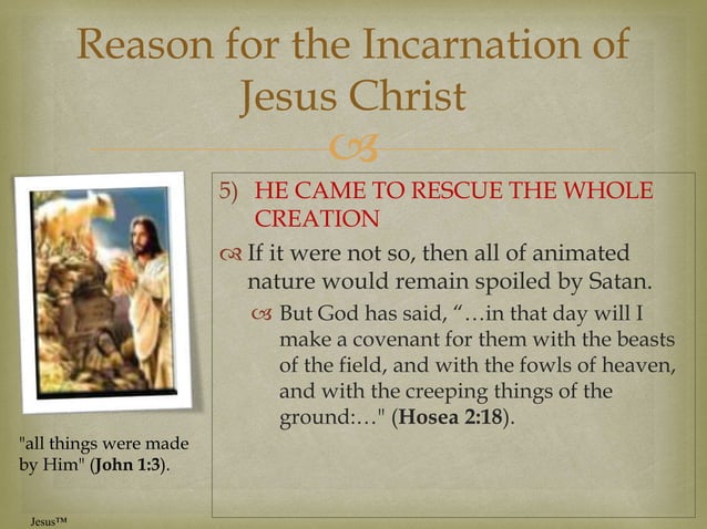 The incarnation of Jesus Christ | PPTX