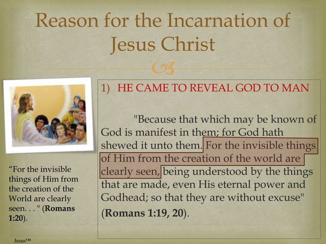 The incarnation of Jesus Christ | PPTX