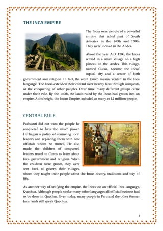 The incas | DOCX
