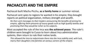 HISTORY YEAR 9 - THE INCAS EMPIRE | PPTX