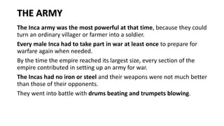 HISTORY YEAR 9 - THE INCAS EMPIRE | PPTX