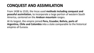 HISTORY YEAR 9 - THE INCAS EMPIRE | PPT