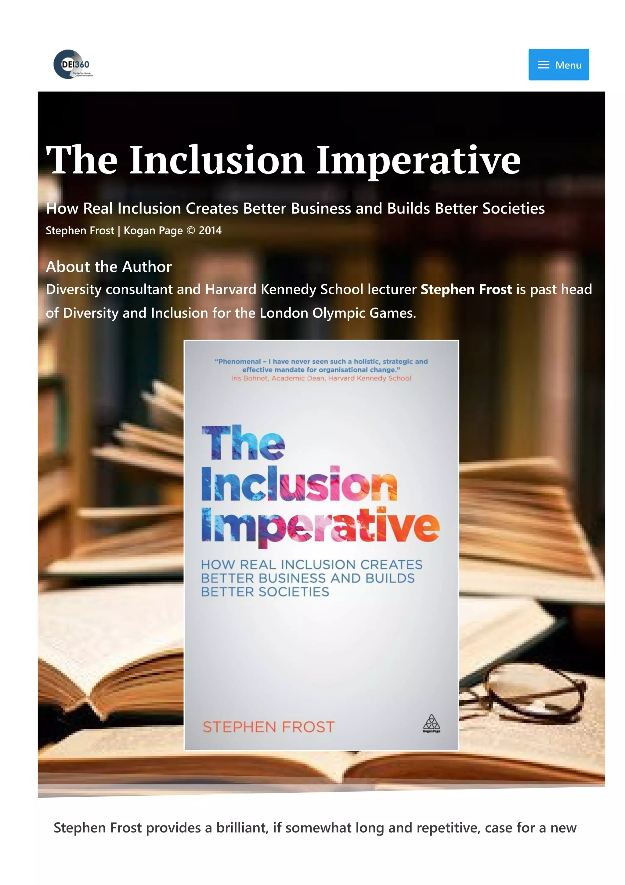 The Inclusion Imperative.pdf | Olympic Sports | Sports