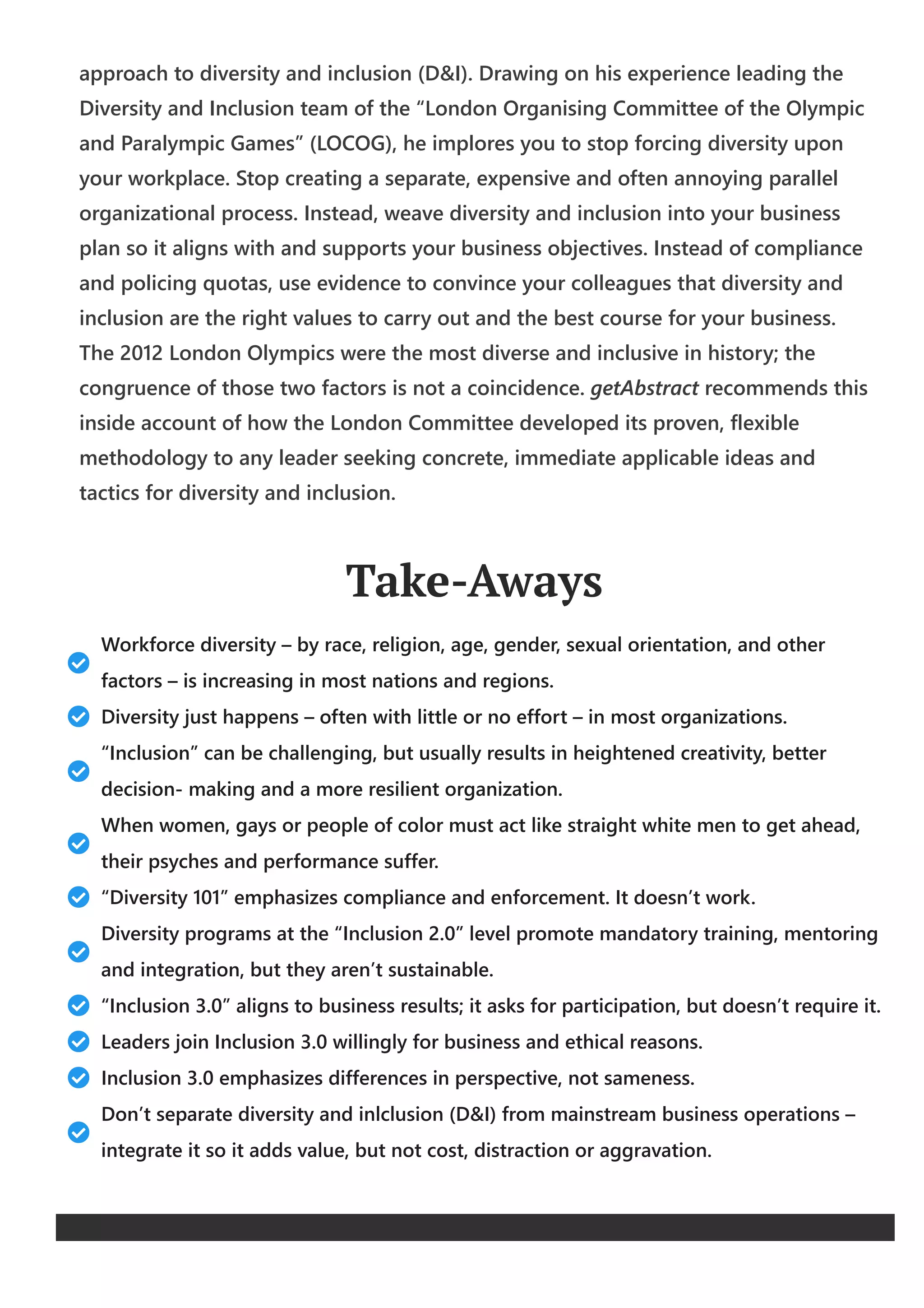 The Inclusion Imperative.pdf | Olympic Sports | Sports