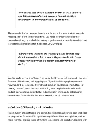 The Inclusion Imperative.pdf | Olympic Sports | Sports