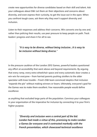 The Inclusion Imperative.pdf | Olympic Sports | Sports