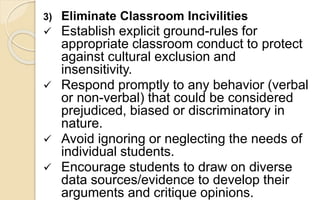 The inclusive and multicultural classroom | PPTX